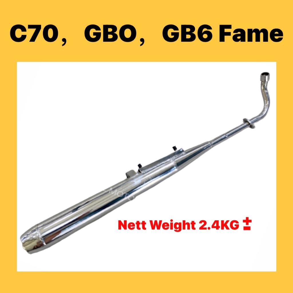 HONDA GBOJ / GBO EXHAUST (2.4KG) PNP GB6 FAME GBO J C70 LAMPU PETAK ...