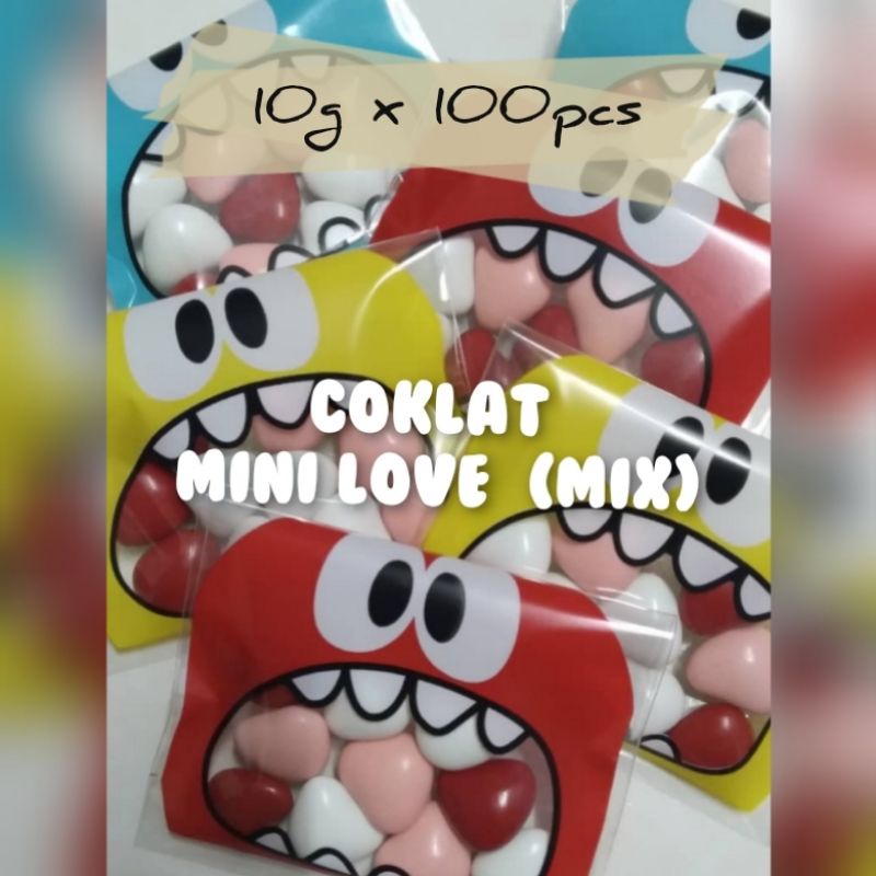 Coklat Mini Love [Mix]Viral ️ ️10g x 100pcs Doorgift Goodies🔥READY ...