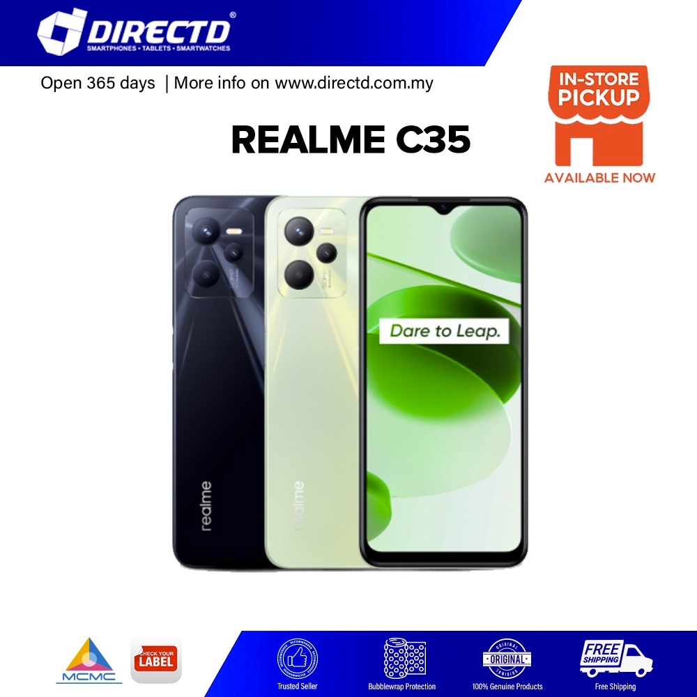 realme c35 [LATEST MODEL] [4GB/6GB RAM + 64GB/128GB ROM] Original ...