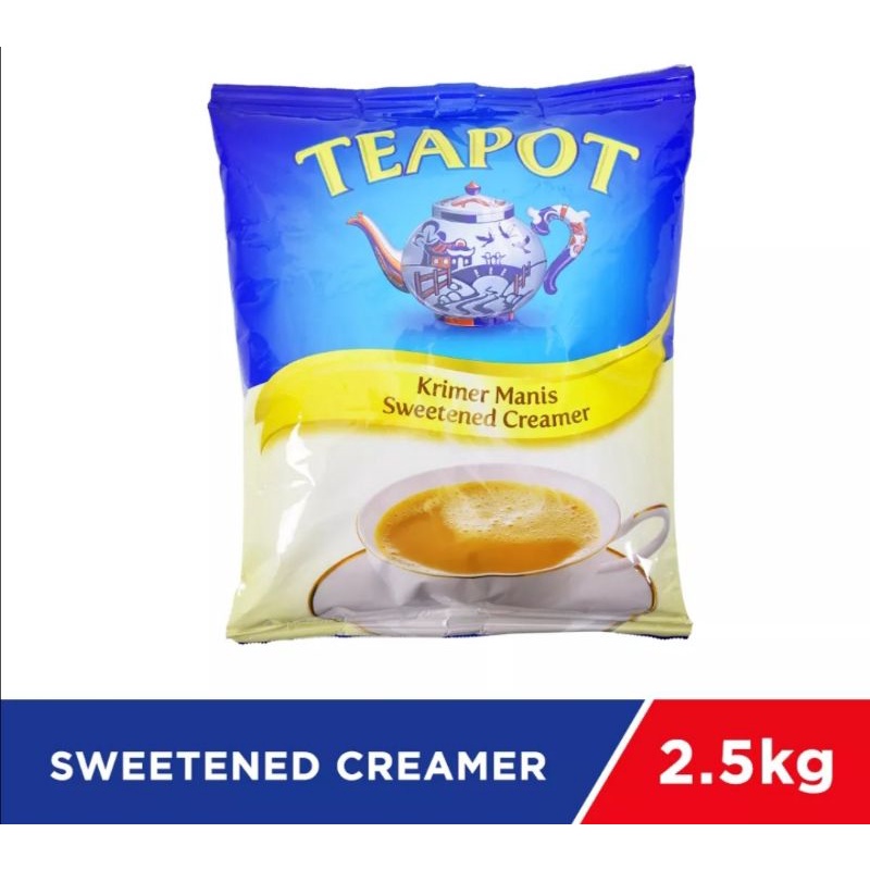 Teapot Krimer Manis Sweetened Creamer. Condensed Milk Soft Pack 2.5kg ...