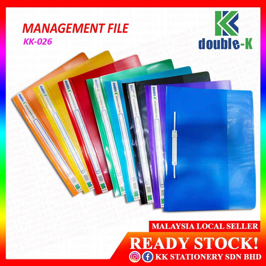 DOUBLE-K A4 Management File KK-026 - RM8.10/pck (6pcs per pck) | Shopee ...