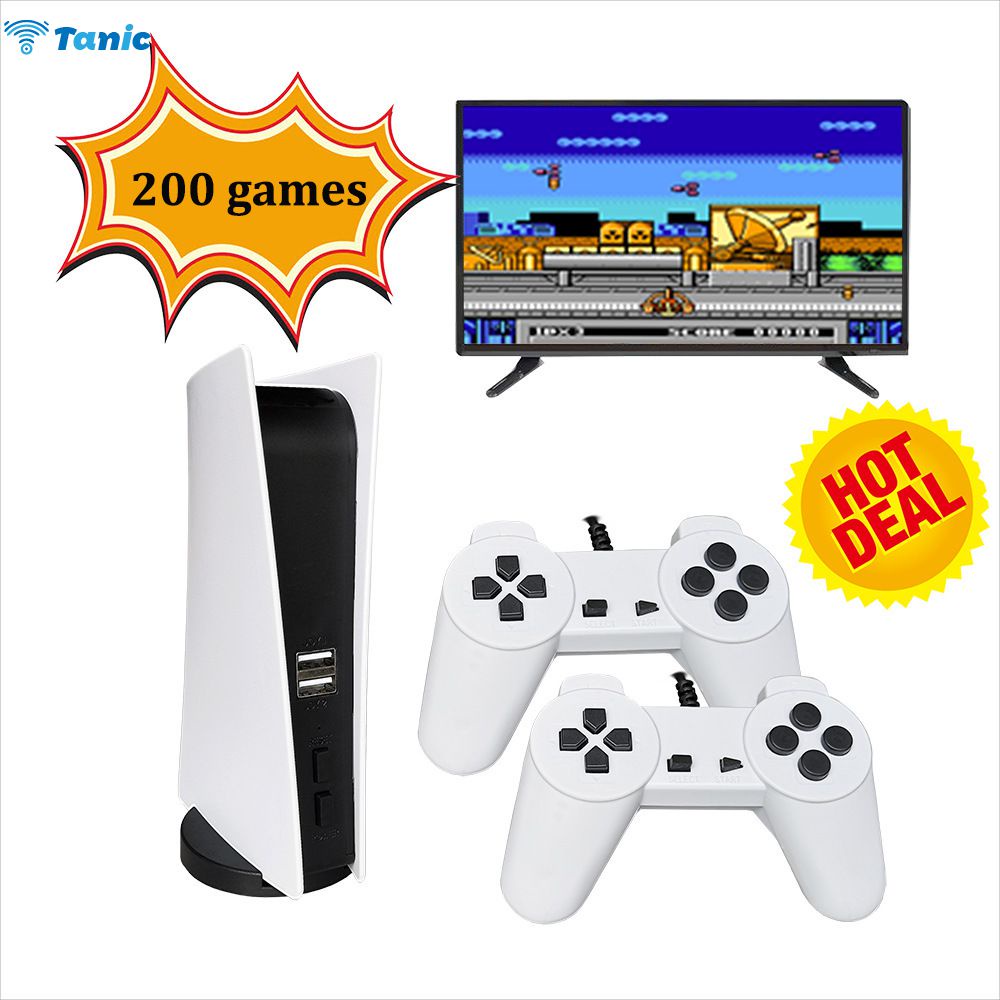 New Gs5 Game Console 8 Bit Usb Wired Handheld Game Player 200 Classic ...