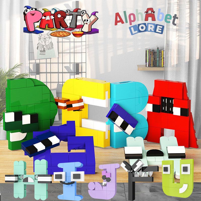 Creative Lore Alphabet Building Blocks Model Ornament Kids Christmas ...