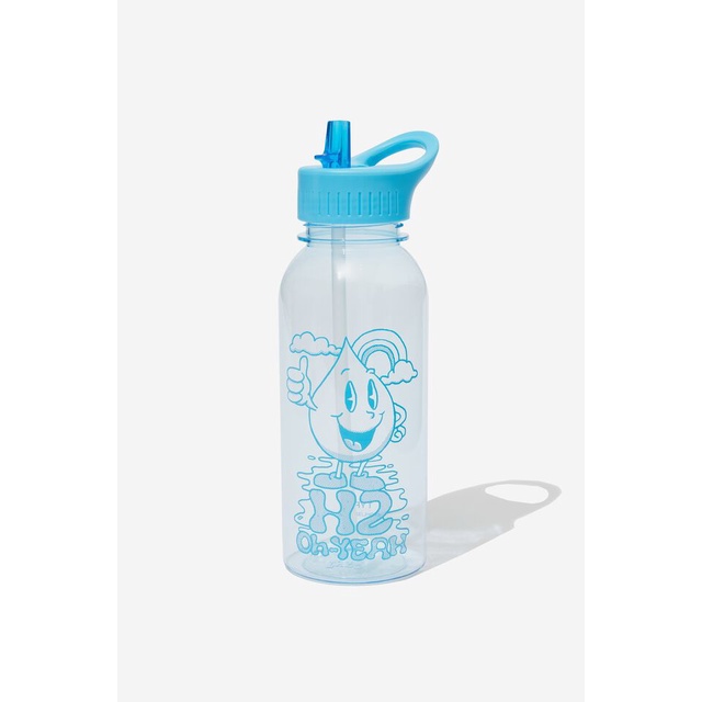 TYPO Drink it up Bottle Water drinking Bottle 1L BPA free, Straw botol ...