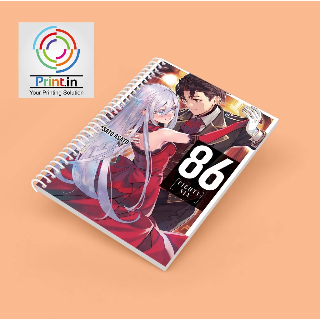 Anime Spiral Notebook 86 Eighty Six M1 Hardcover and Softcover | Shopee ...