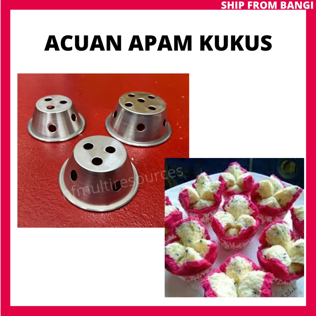 Acuan Apam Kukus Mekar Steam Aluminium Berlubang Acuan Bolu Kukus ...