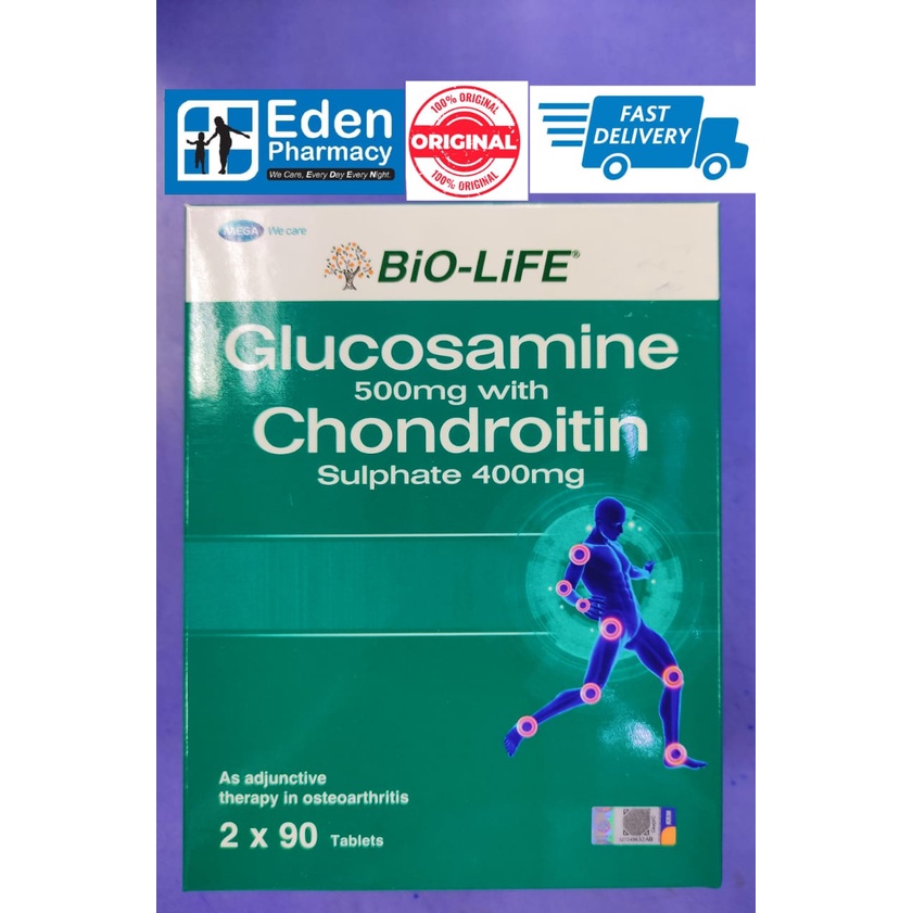 BioLife Glucosamine (500mg) with Chondroitin Sulphate (400mg) (90 ...