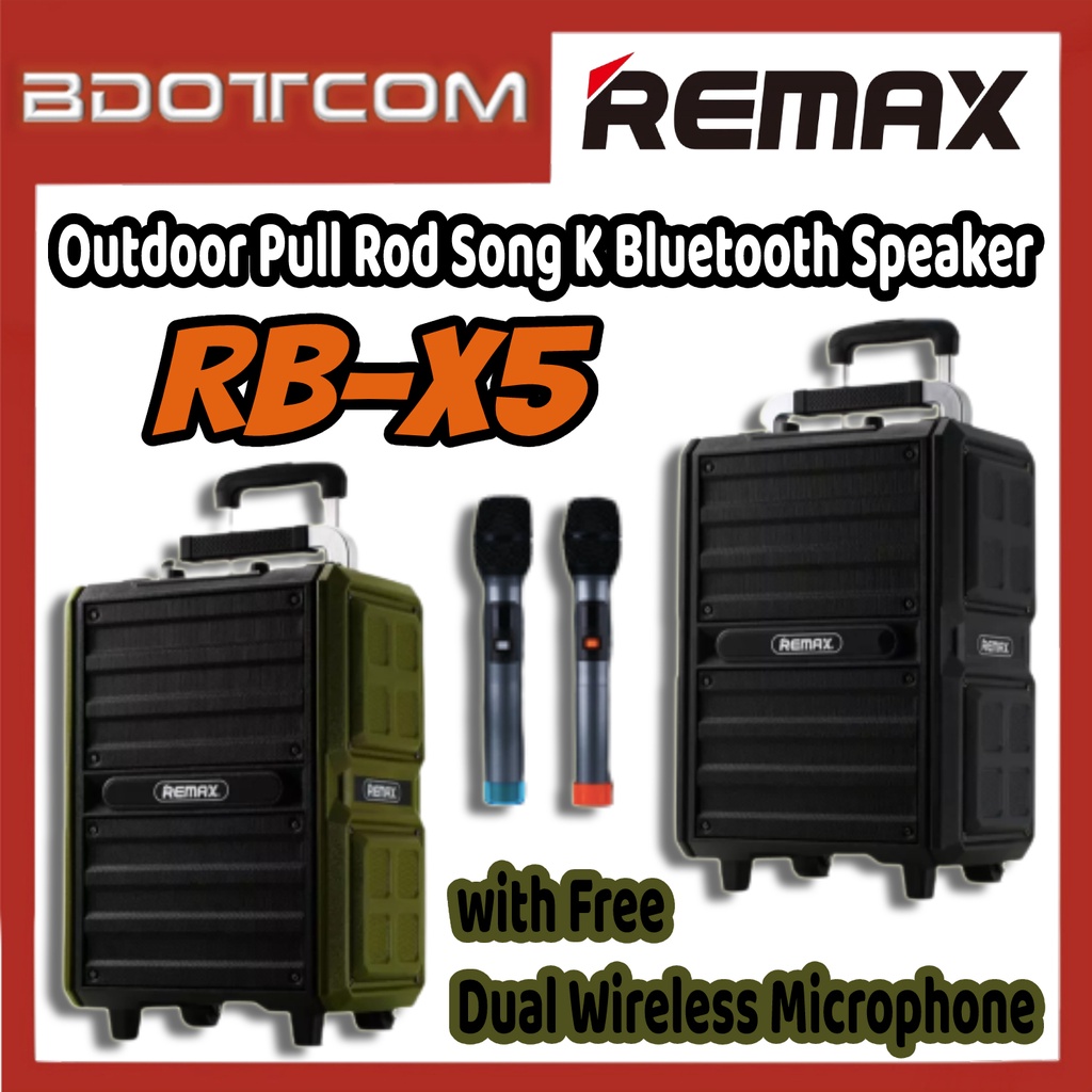 [Ready Stock] Remax RB-X5 Outdoor Pull Rod Song K Bluetooth Wireless ...