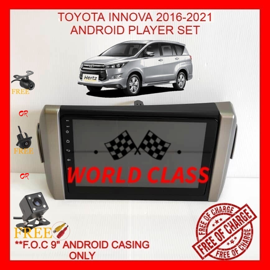 TOYOTA INNOVA 2016-2022 ANDROID 10" IPS PLAYER 2.5D WITH ( F.O.C ...