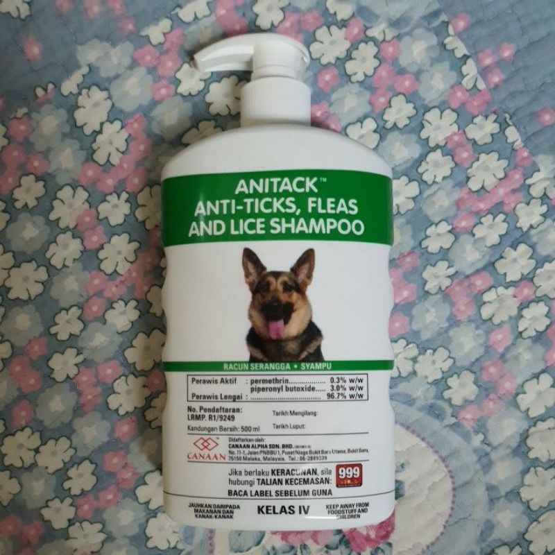 Anitack Anti-Ticks, Fleas And Lice Shampoo 500ml (Expiry Date:07/2026 ...
