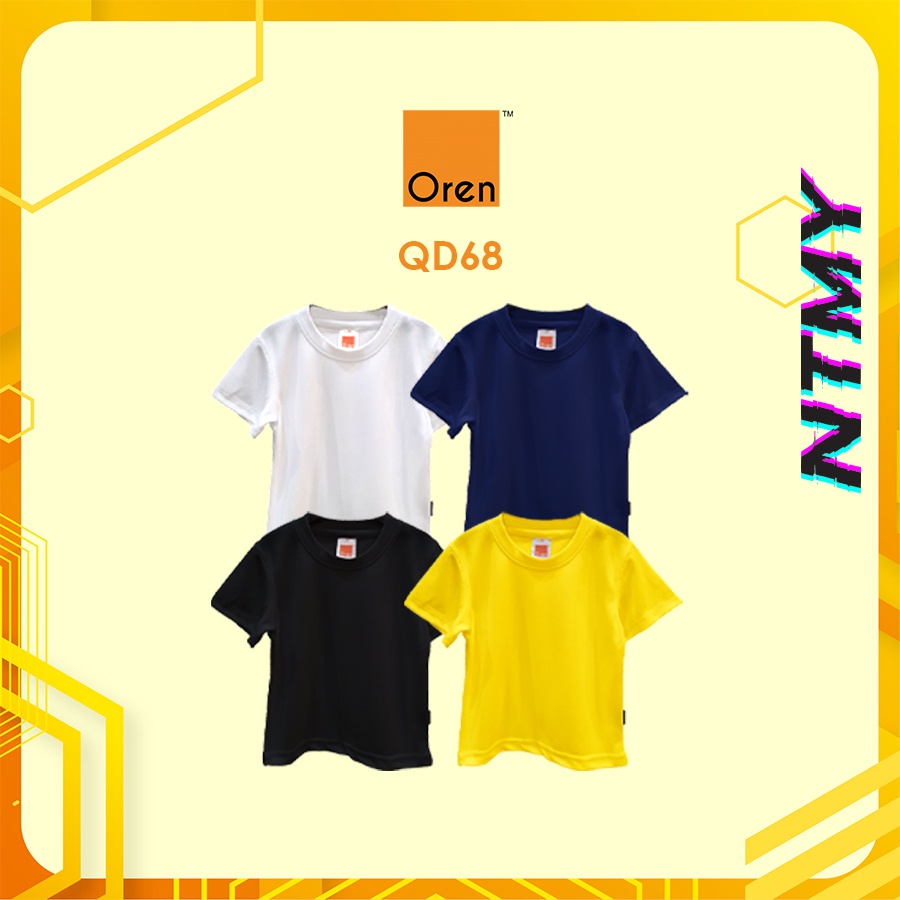 NTMY Oren Sport Quick Dry Children T-Shirt Lightweight Microfiber Crew ...