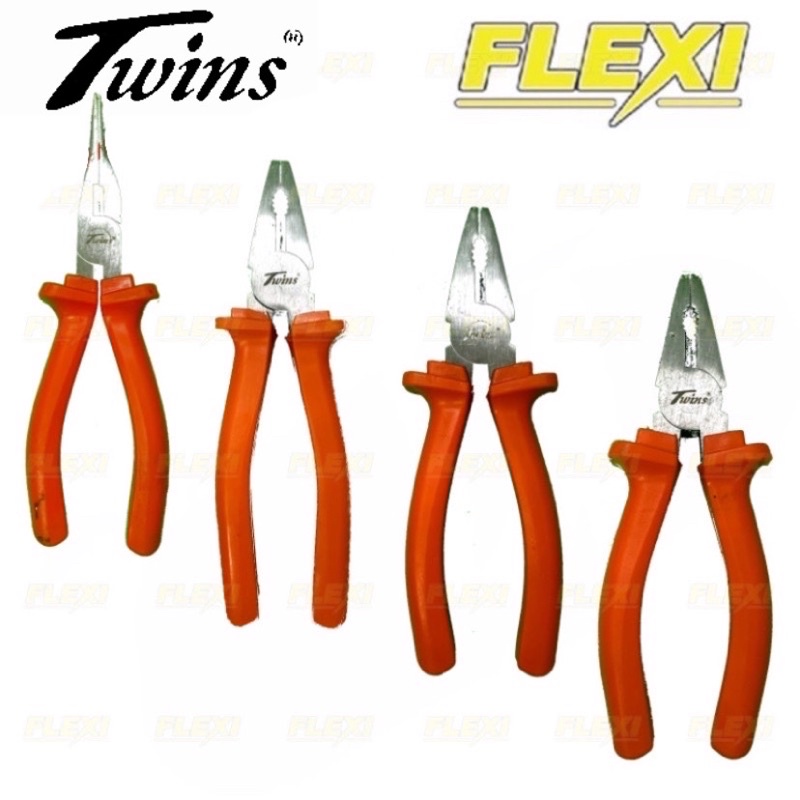 Twins Combination Plier Long Nose Plier 6” | 7” | 8” Inches Playar Gabung Mulut Buaya Muncung ...