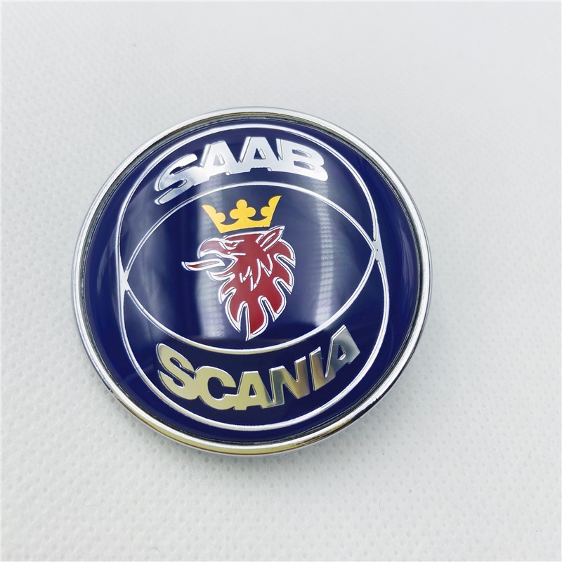 1PC Blue 50mm For SAAB 93 900 9000 Car Bonnet Front Hood Emblem Badge ...