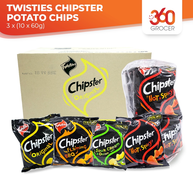 TWISTIES CHIPSTER POTATO CHIPS - 3 x (10 x 60G) | Shopee Malaysia