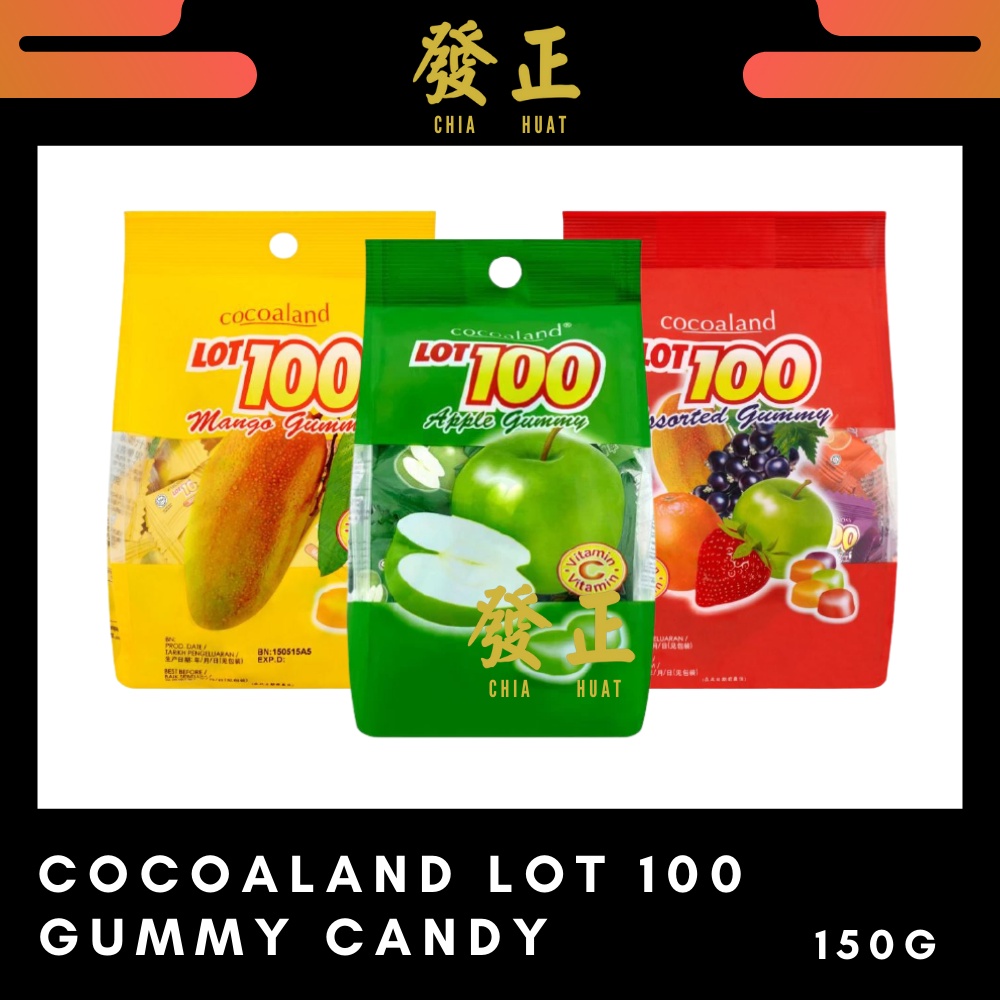 Cocoaland Lot100 Gummy Candy Series 150g (Apple/Mango/Assorted) | Shopee Malaysia