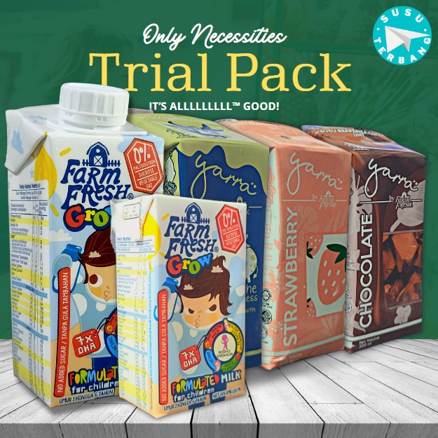TRIAL PACK | 3pcs/6pcs Grow Up Milk UHT 200ML (Susu Formula) by Farm ...