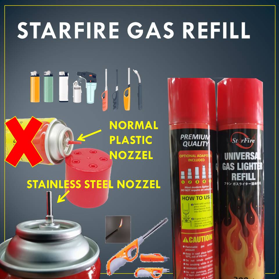 300ML UNIVERSAL MULTI-PURPOSE GAS LIGHTER REFILL / BUTANE GAS FUEL ...