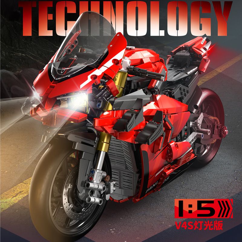 Penrose 1: 5 Lighting Ducati V4S Locomotive Compatible Lego Yamaha R1 ...