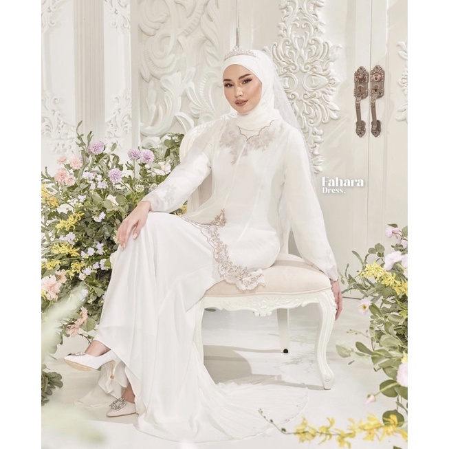 FAHARA DRESS HIJABISTAHUB / HIJABISTAHUB THE BRIDE / BAJU NIKAH / DRESS ...