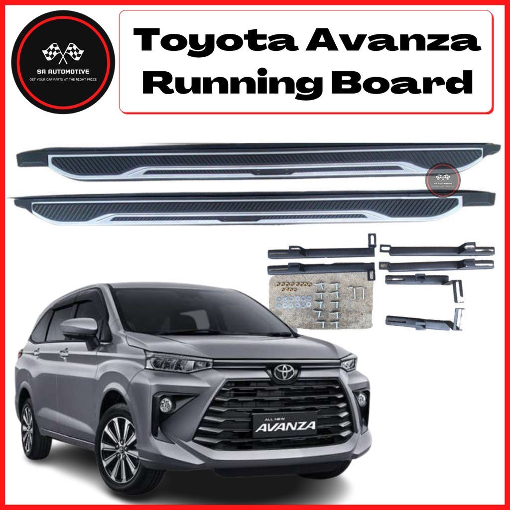 Toyota Avanza 2022 Side Step Running Board (High Quality) | Shopee Malaysia