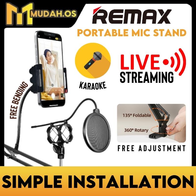 REMAX Microphone Stand Desk Mic Stand Table CK100 / CK100 Pro Mic Stand With Phone Holder Studio ...