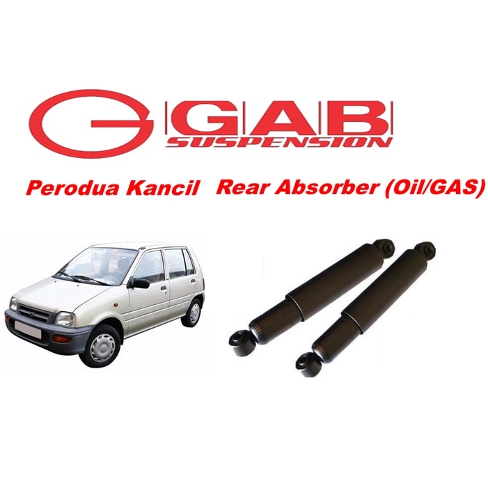 ORIGINAL GAB PERODUA KANCIL SHOCK ABSORBER OIL / GAS (LH/RH) REAR ...
