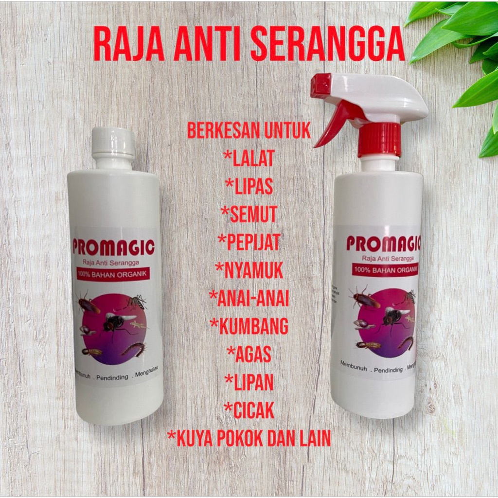 Promagic Organic Spray Repellent Raja Anti serangga. 3x lebih effective ...