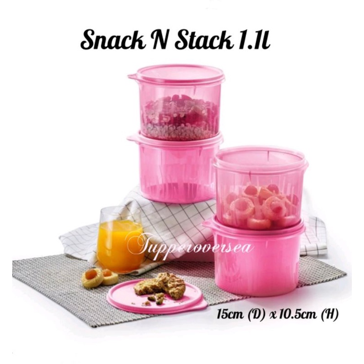 Tupperware Snack N Stack - 1.1L | Shopee Malaysia