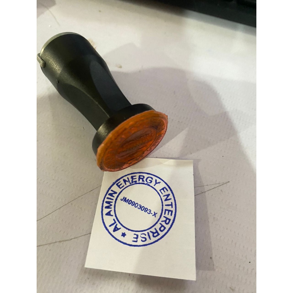 Cop Rubber Stamp Normal I Cop Bulat Self Ink | Shopee Malaysia