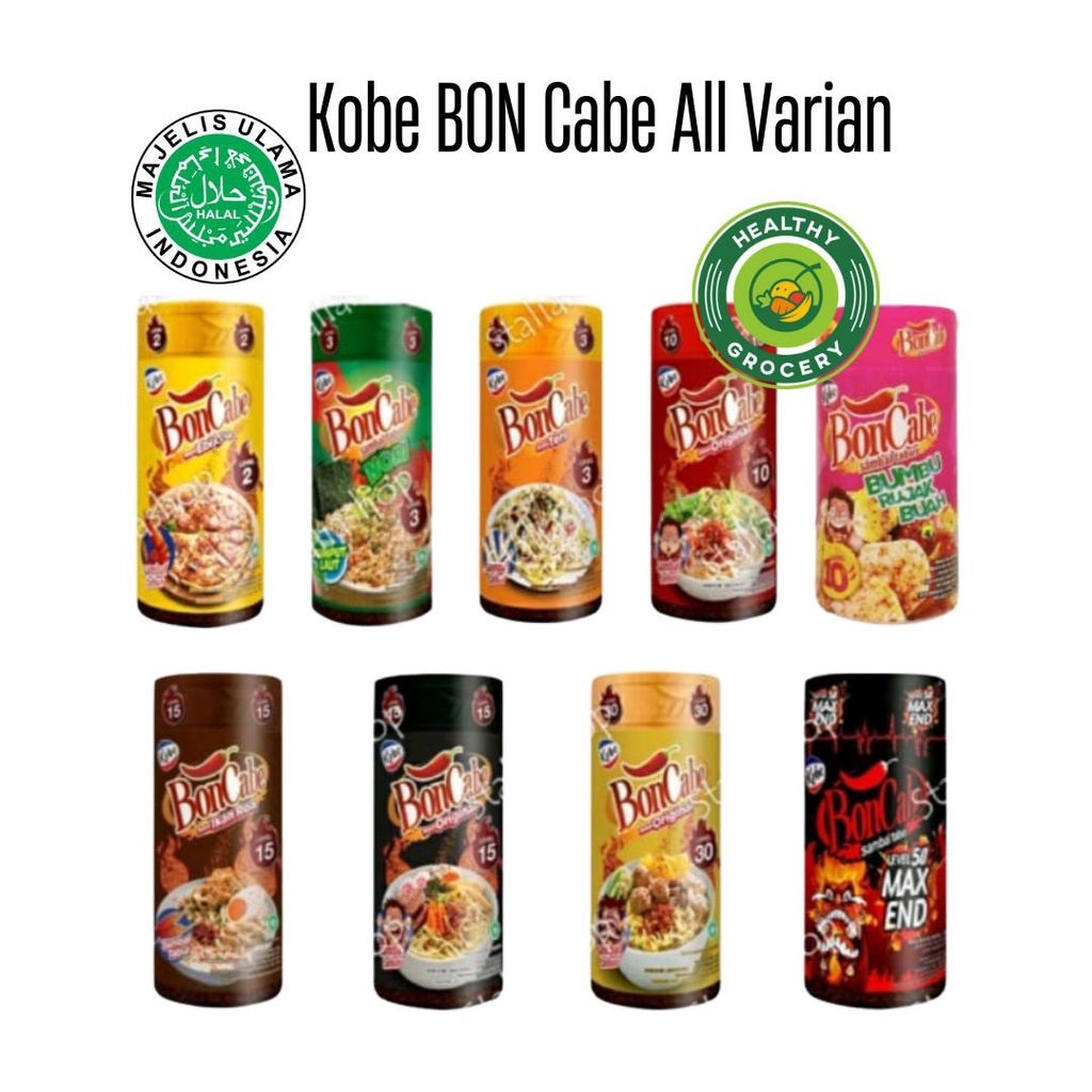 Kobe Bon Cabe Level 10/15/30/50 Max End/Rujak Seasoning Level 10 ...