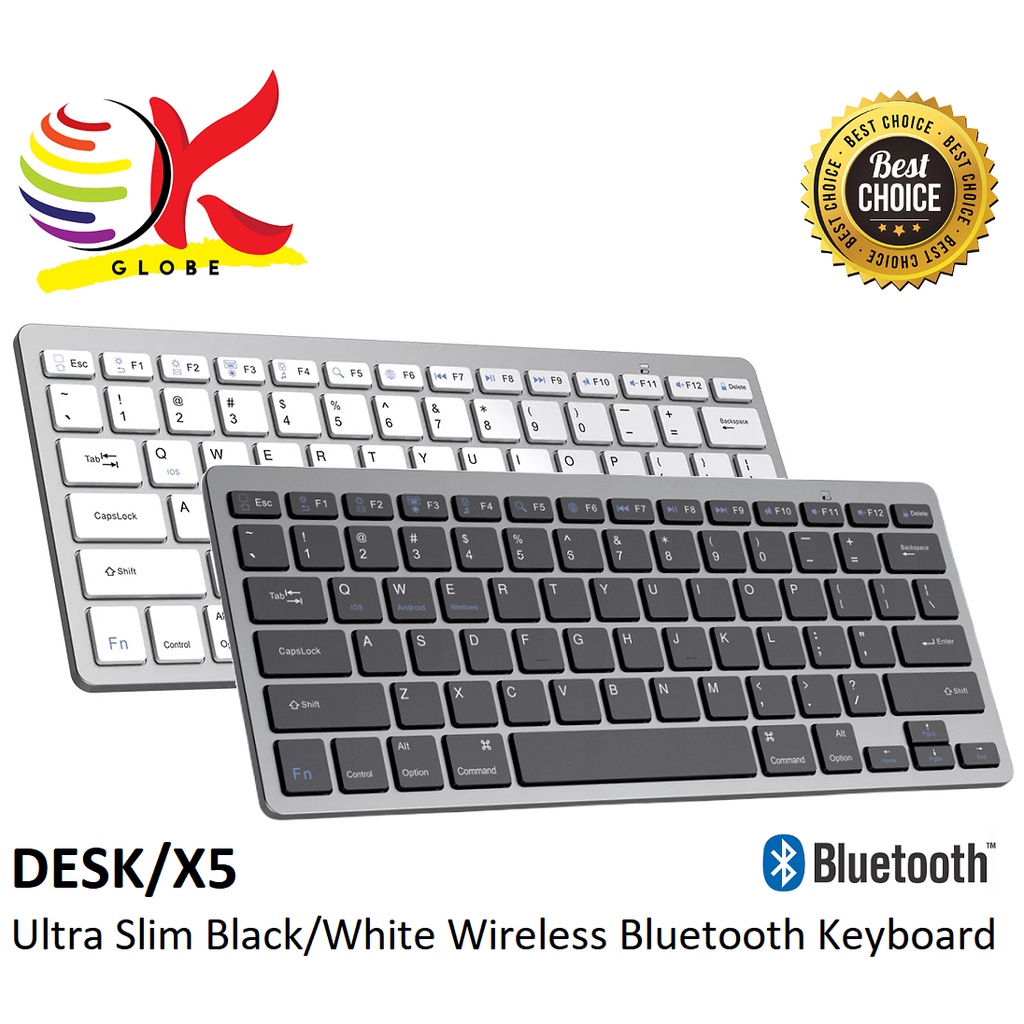 ULTRA SLIM BLUETOOTH KEYBOARD X5 / JITE BT-01 BT01 / [DUAL MODE] KM17 ...