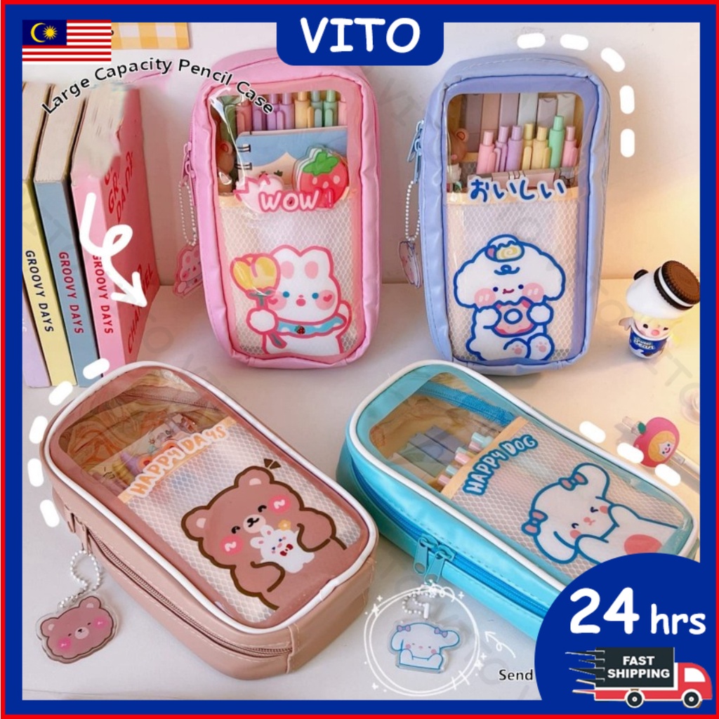 Big Pencil Case Korean Pencil Case Kids Pencil Case Clear Pencil Case ...