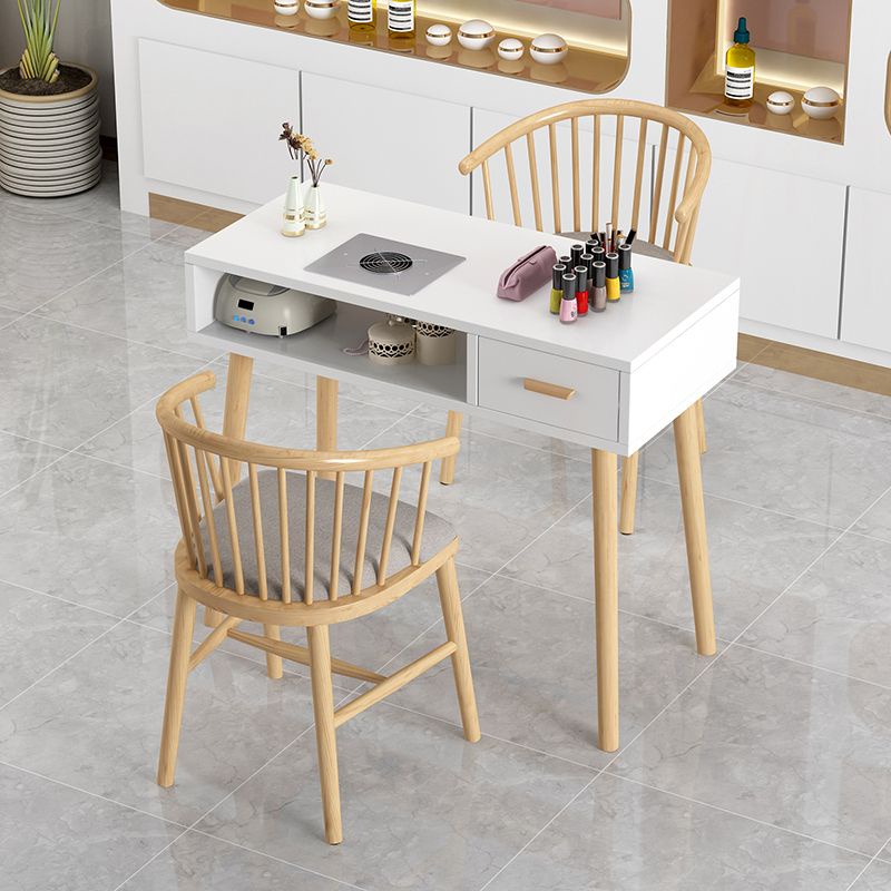 Solid wood manicure table with vacuum cleaner special price manicure ...