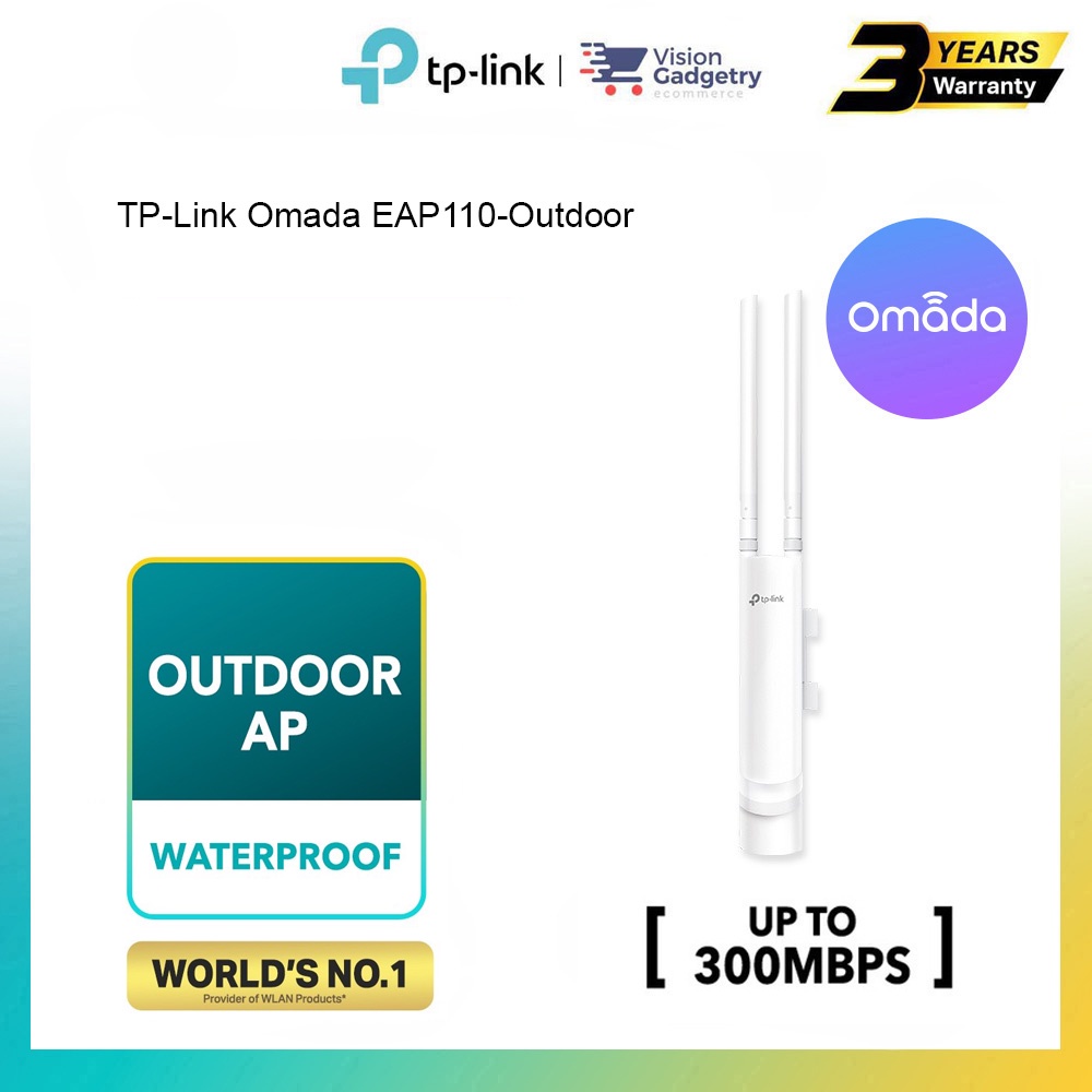 TP-Link Omada EAP110-Outdoor 300mbps WiFi Wireless MU-MIMO Gigabit ...