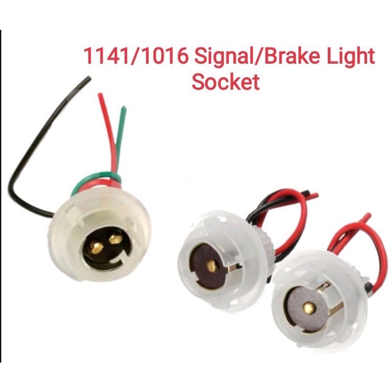 1016 / 1141 CAR SIGNAL AND BRAKE PARKING LIGHT BULB SOCKET CONNECTOR ...