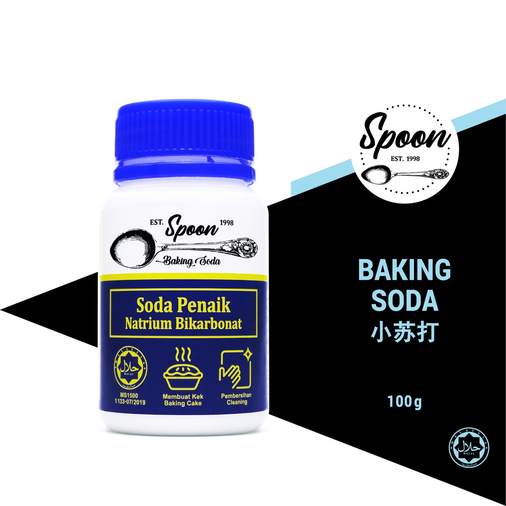 Spoon | Baking Soda (Sodium Bicarbonate) 30g 100g | Soda Penaik ...