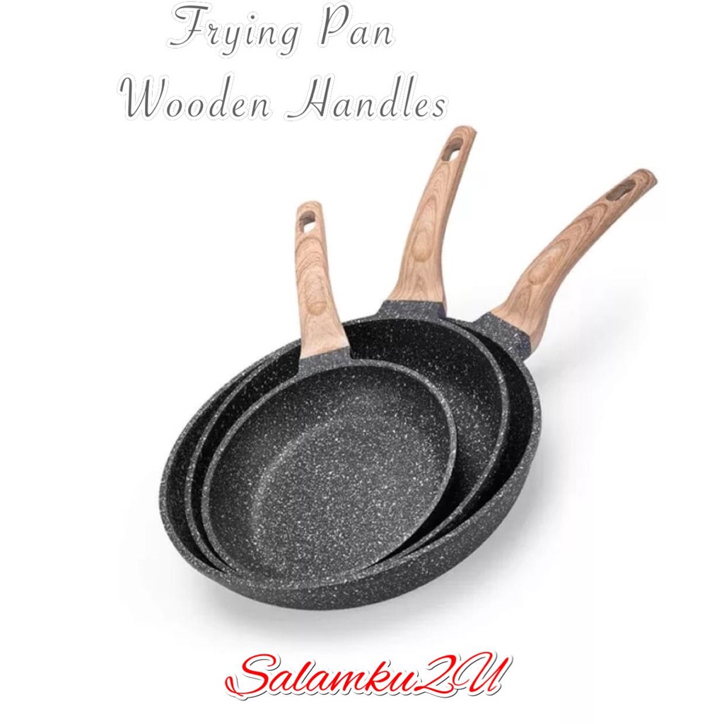 Non-stick Frying Pan Fry Pan Non stick Cookware Marble Coating Pan ...