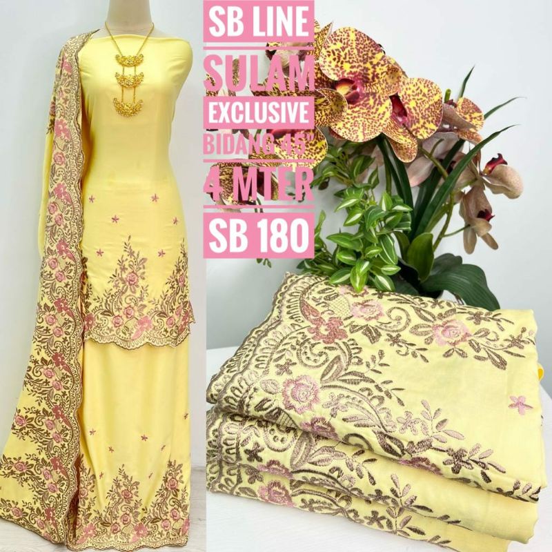 New 2024 Kain Pasang Sulam Sb Line Exclusive | Shopee Malaysia