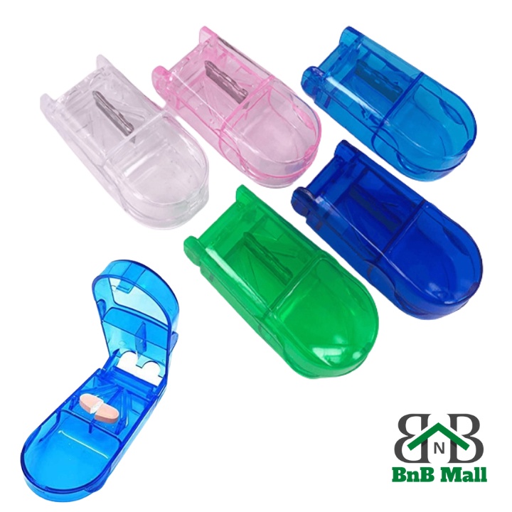 Portable Medicine Cutter Pill Cutter Box Tablet Splitter Storage Case ...