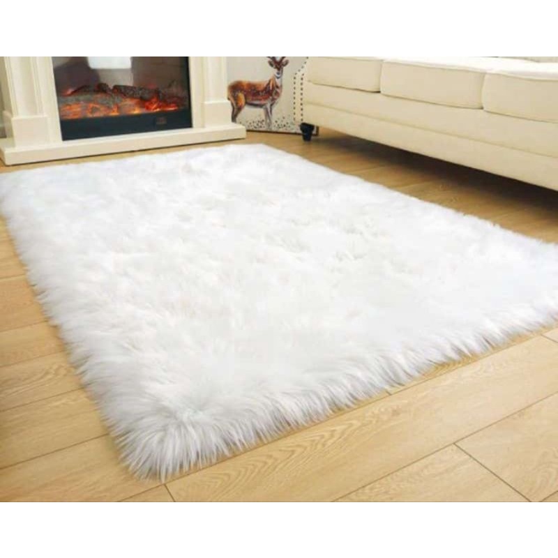 Shaggy Fluffy Soft Floor Mat Carpet Karpet bulu High Quality Bedroom ...