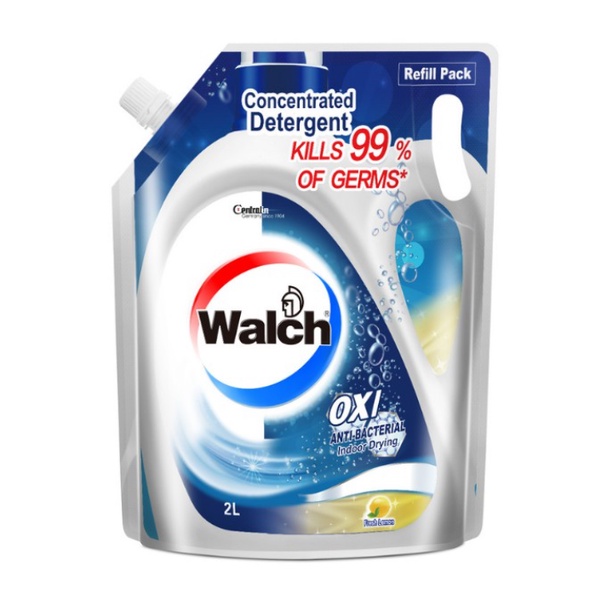 Walch OXI Antibacterial Laundry Detergent Refill 2L( Fresh Lemon ...