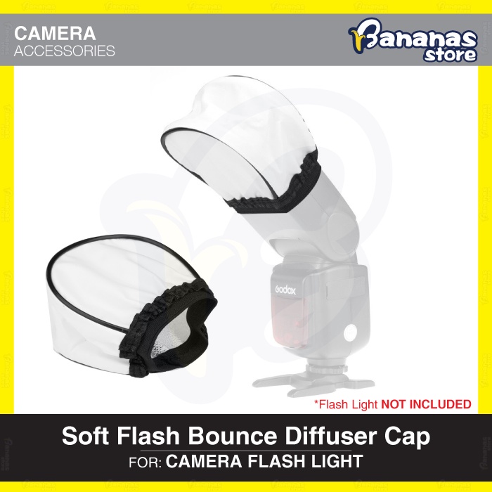 BS Universal Soft Flash Bounce Diffuser Cap For DSLR Mirrorless Sony ...