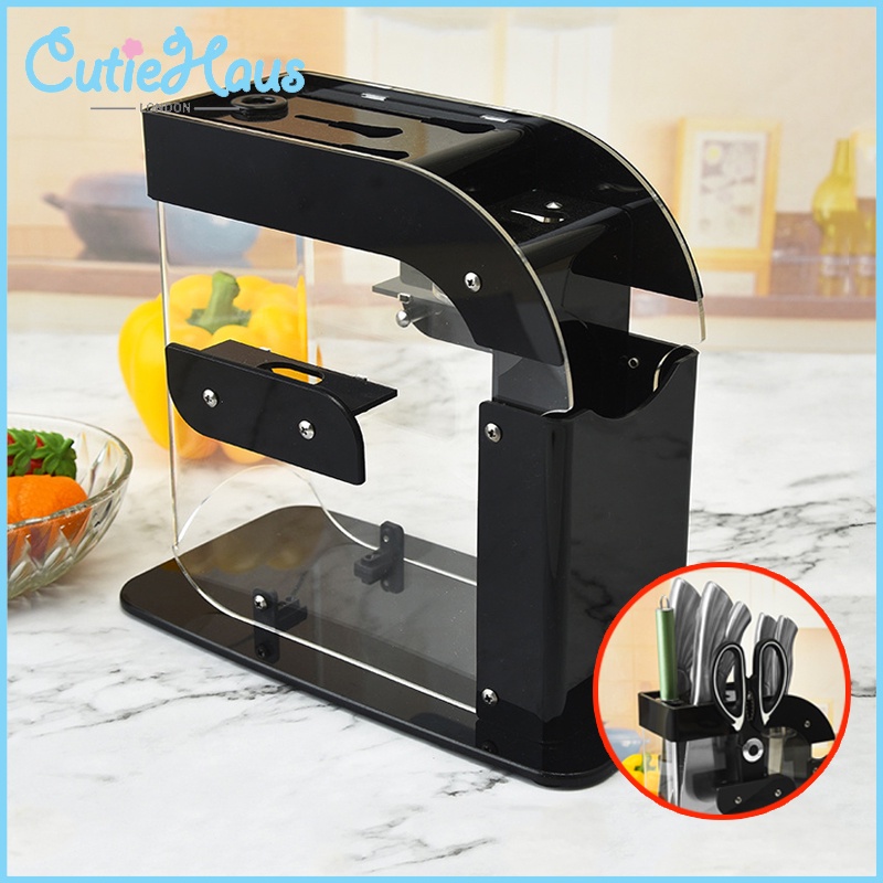 Cutiehaus Knife Holder Solid Rack Home Kitchen Organizer Table Shelf ...