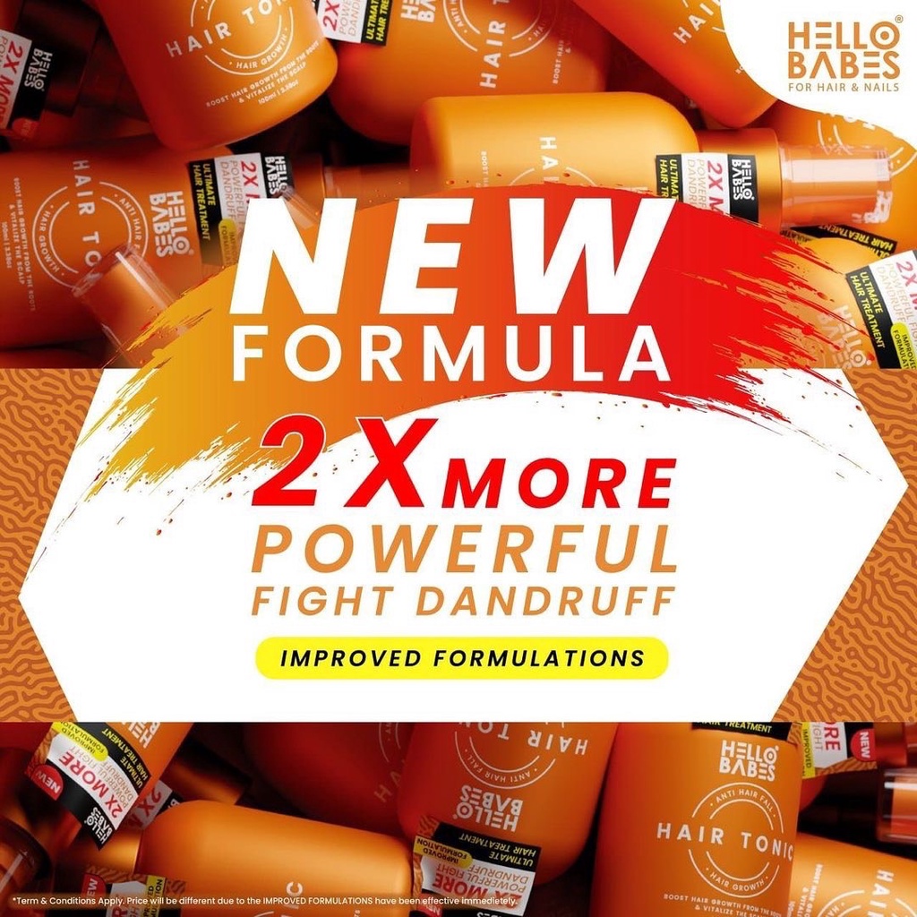 Hair Tonic Hello Babes 2x POWER | Shopee Malaysia
