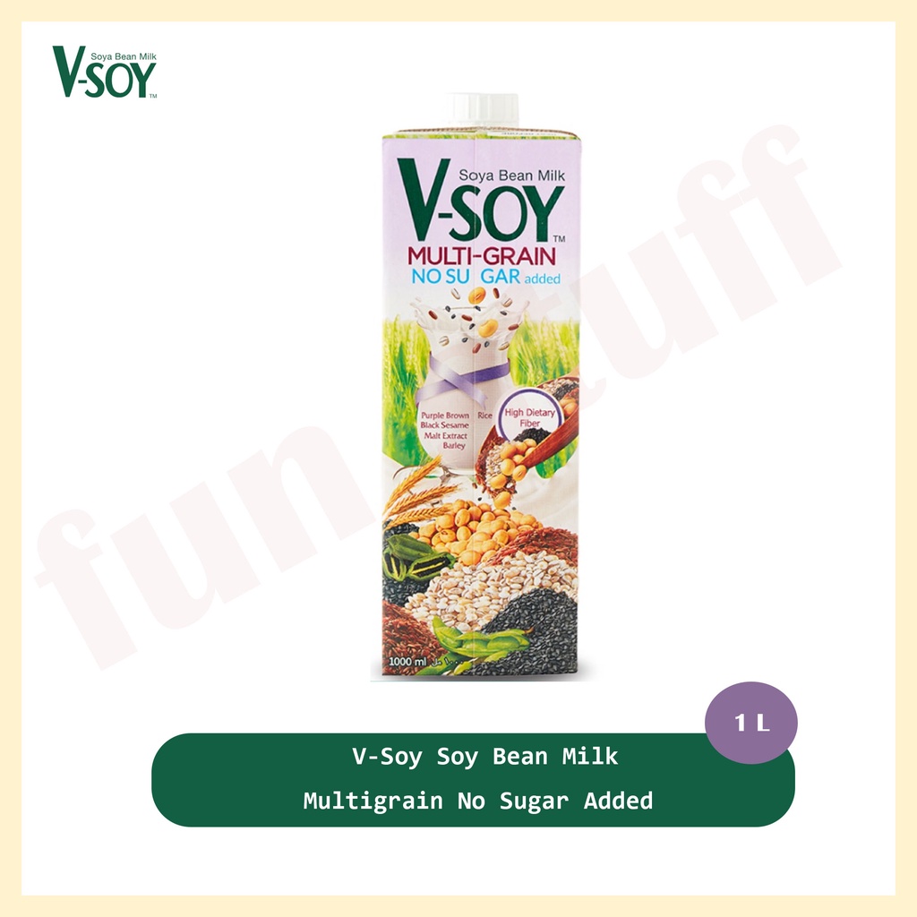 V-SOY Multigrain Soy Bean Milk No Sugar Added (1000ml) | Shopee Malaysia