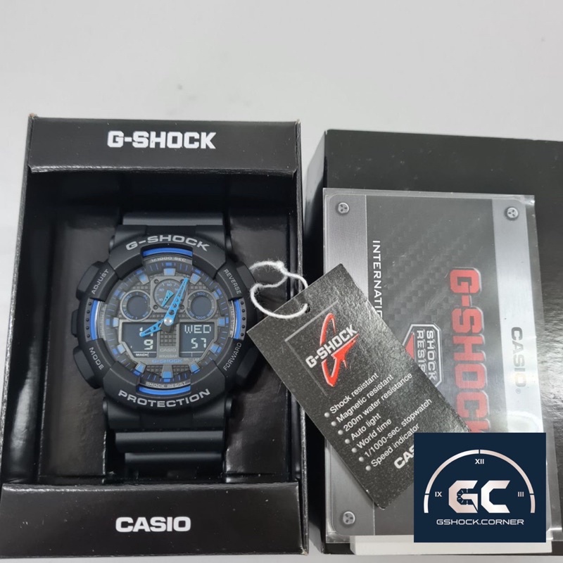 G-SHOCK ORIGINAL GA-100-1A2/GA-100/GA-100-1A2DR/GA100 | Shopee Malaysia