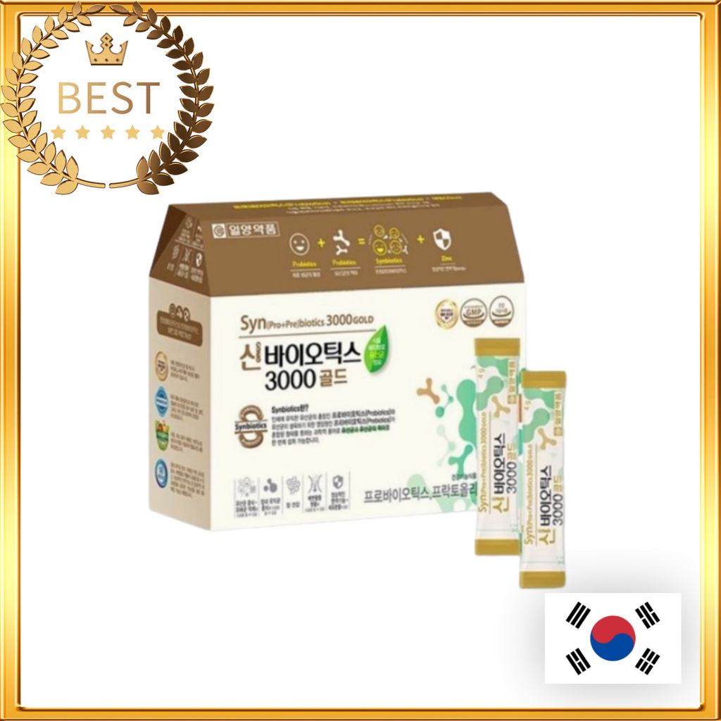[ILYANG] Synprobiotics 3000 Gold 4g x 90EA│Probiotics + Prebiotics Made ...