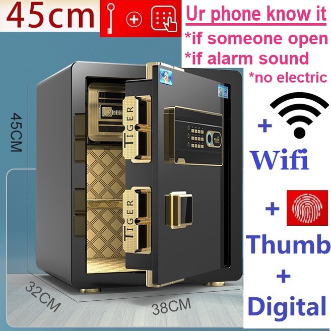 Enghong Safety Box 25,45, Digital Safety Box, Digital Fingerprint ...