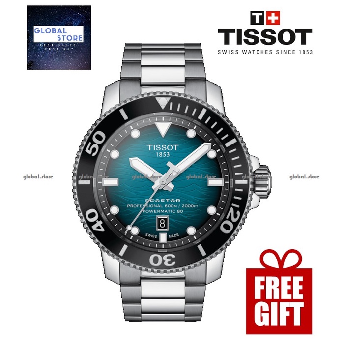 Tissot T120.607.11.041.00 SEASTAR 2000 PROFESSIONAL POWERMATIC 80 Men's ...