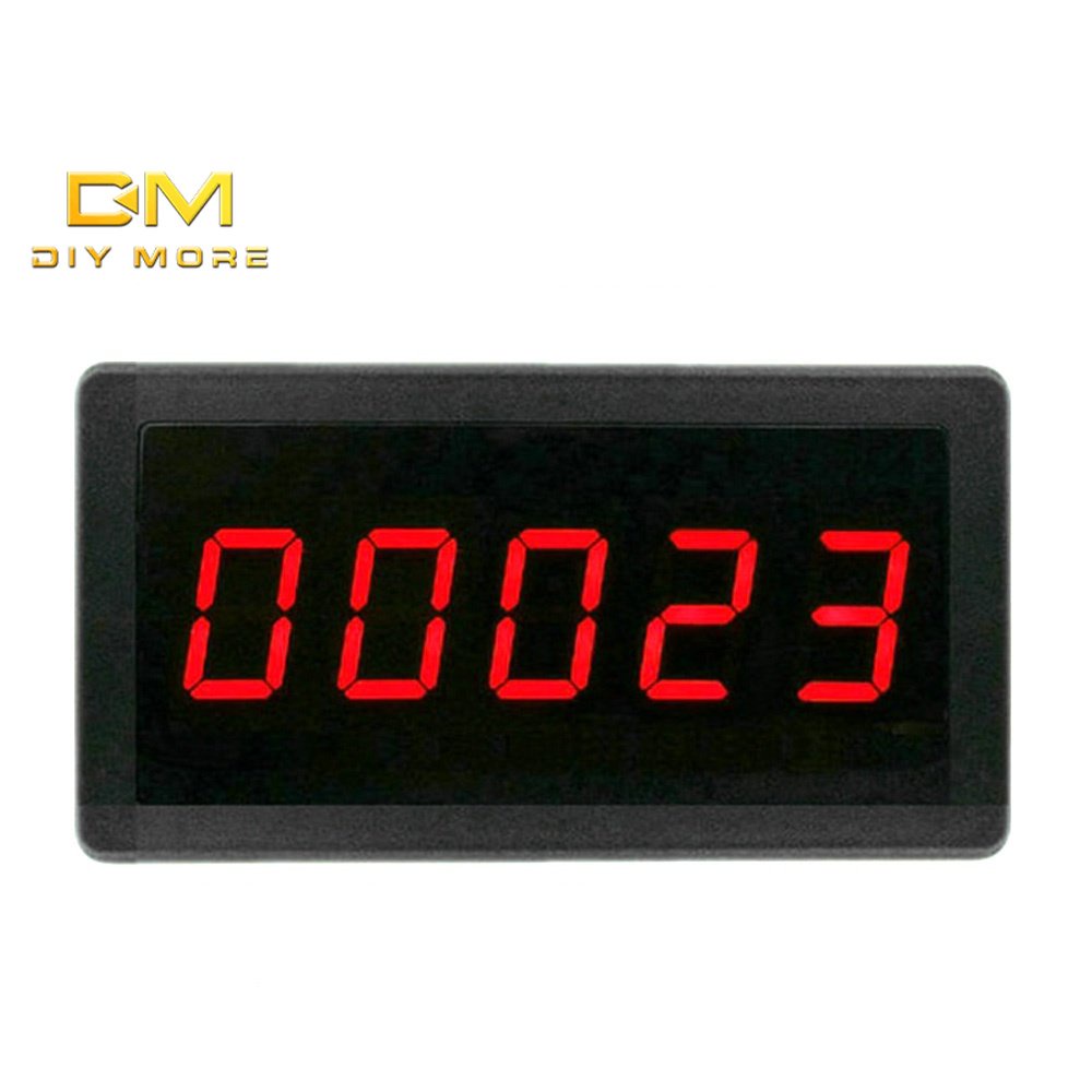DIYMORE DC12-24V RS5135 large screen electronic five-digit counter ...